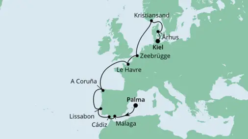AIDAbella Routen 2022/2023: Übersicht & Angebote - Kreuzfahrt.org