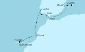 Mein Schiff Herz Routen 2023